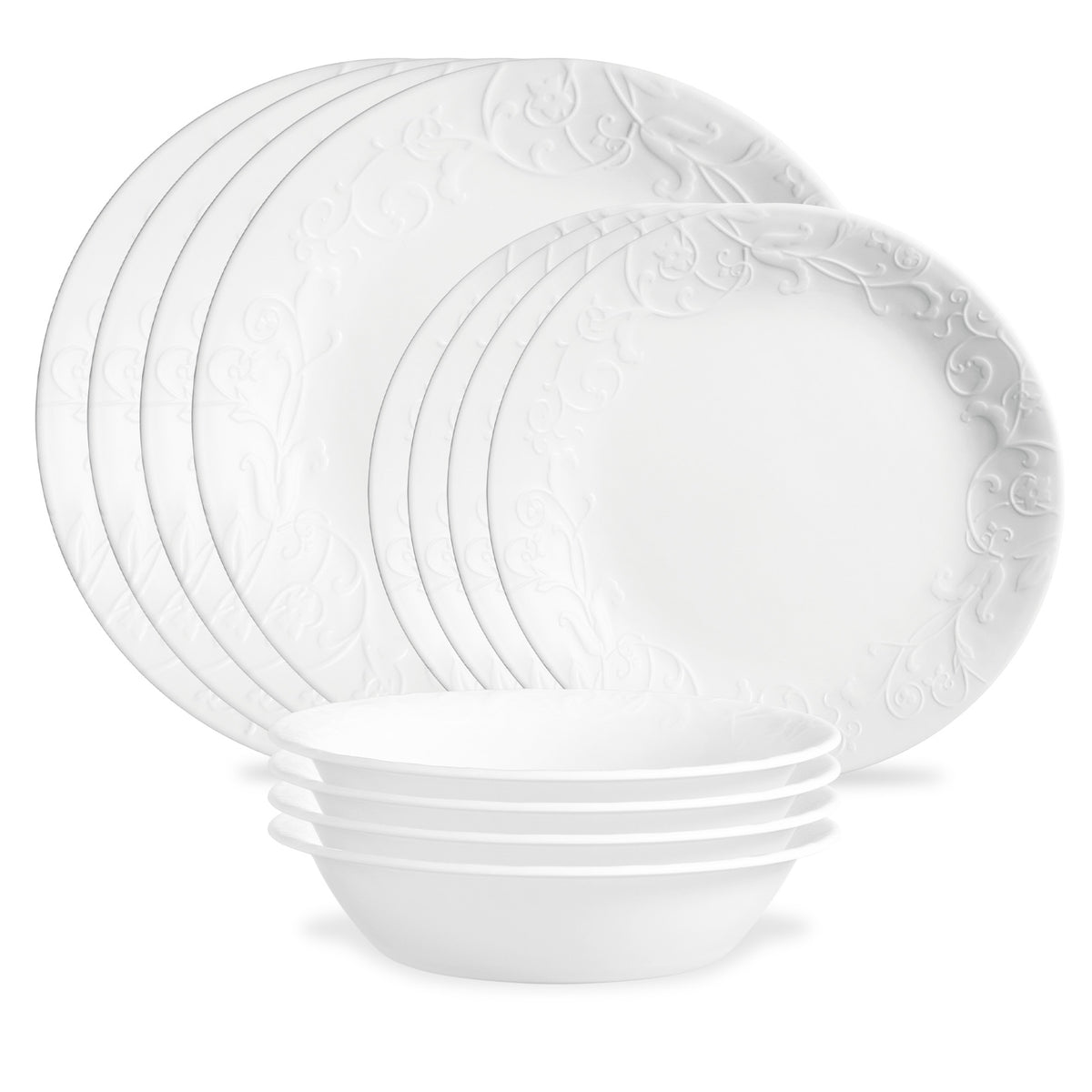 Corelle® Bella Faenza 12-Piece Dinnerware Set | Lightweight & Durable