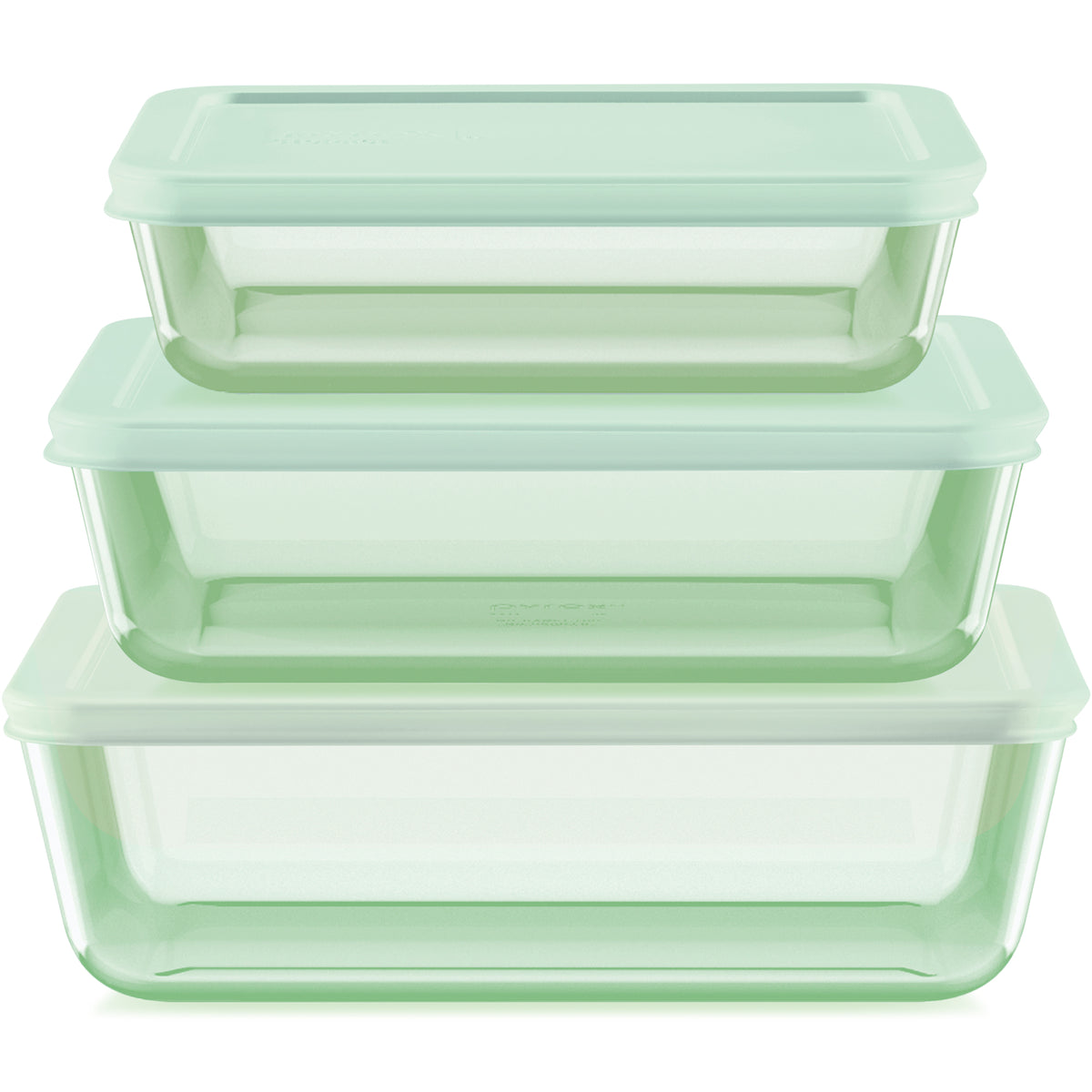 Pyrex® Simply Store® Tinted 6-piece Rectangle Storage Set with Plastic