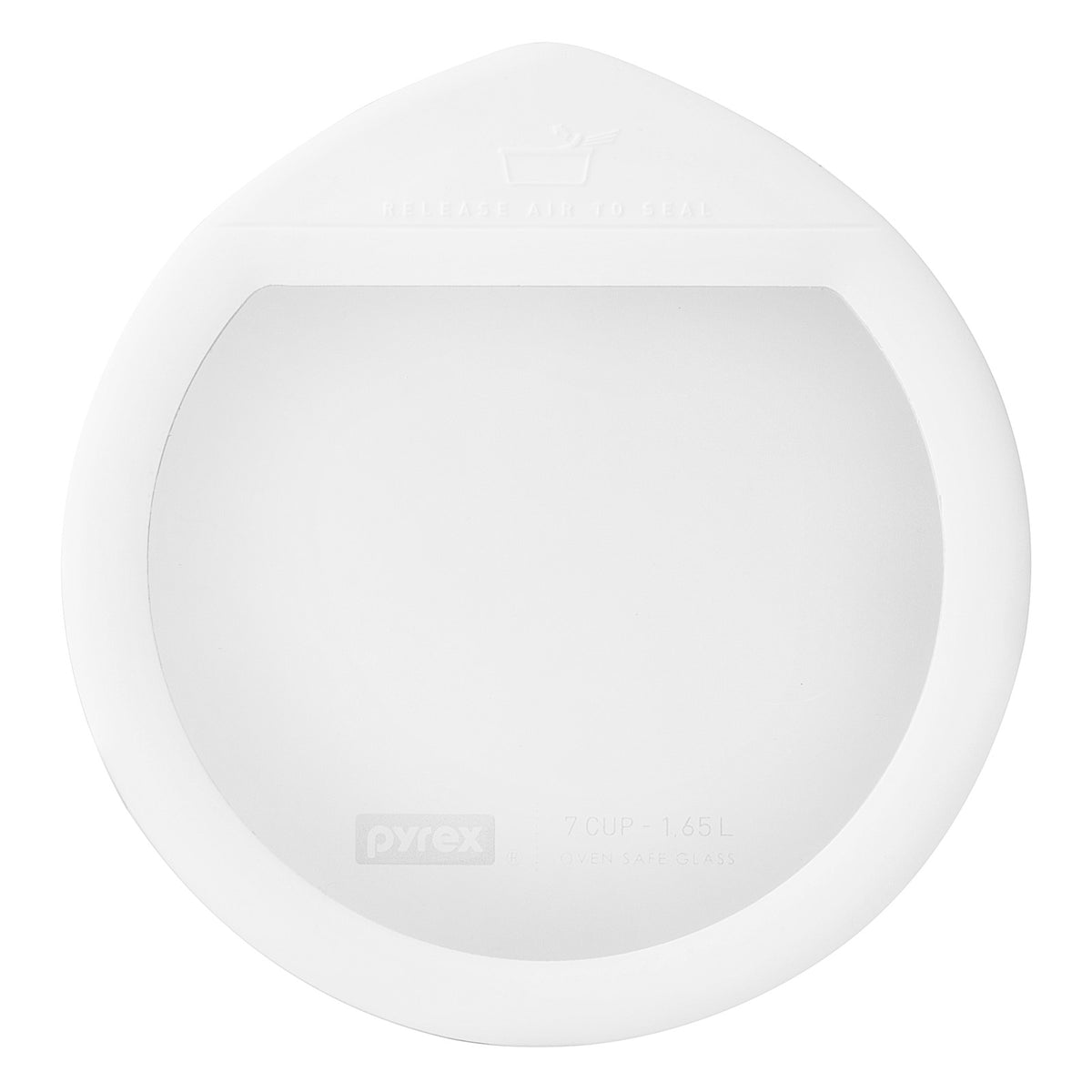 Pyrex® Ultimate White Lid for 7-cup Round Glass Food Storage